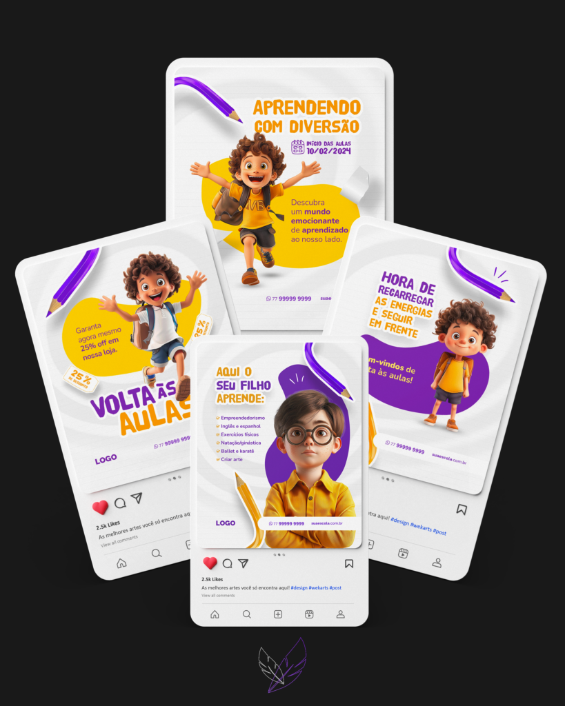 Pacotes de Artes para Rede Social - WekArts