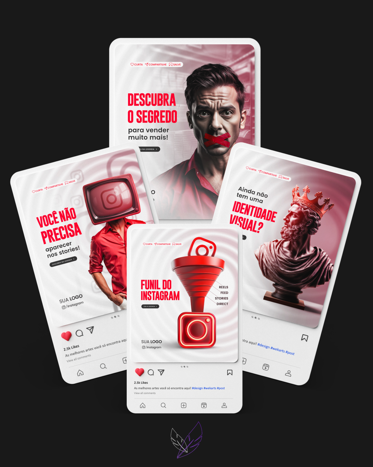 Pacotes de Artes para Rede Social - WekArts